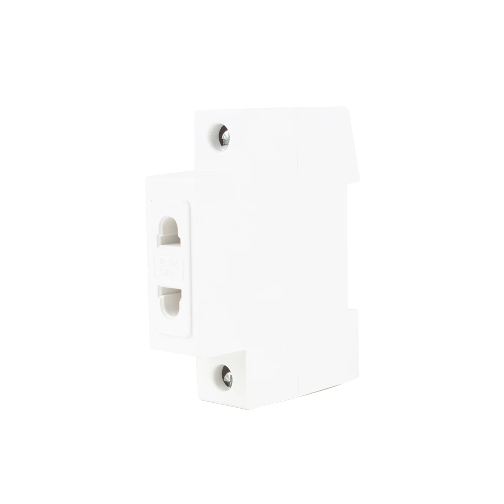 Din Rail Mount Modular Socket 10-16a 250v 1 Pole 2 Pin Plug Socket ...