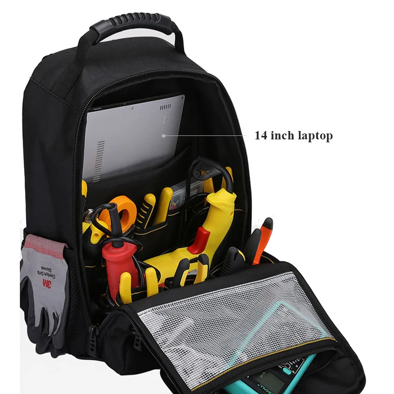 Custom Heavy Duty Tool Kits Organizer Back Pack Engineer Electrician ...