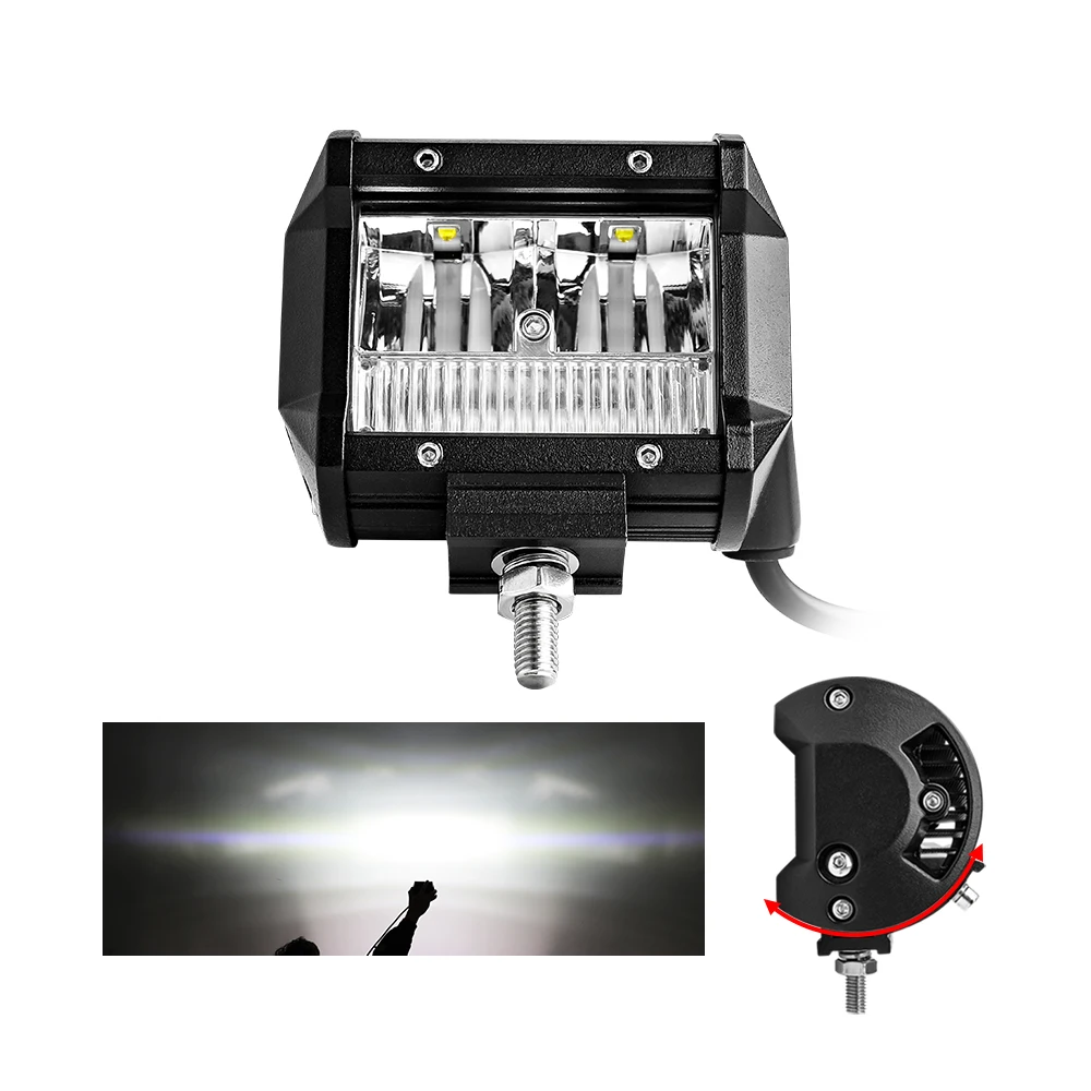 24v 12v Waterproof Working Light Bar,60w 18w 36w 20w Dual Row Offroad ...