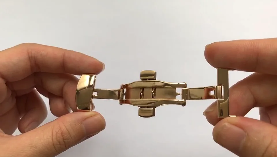 Silver Butterfly Watch Buckle Push Button Clasp Watch Buckle Pin Watch ...