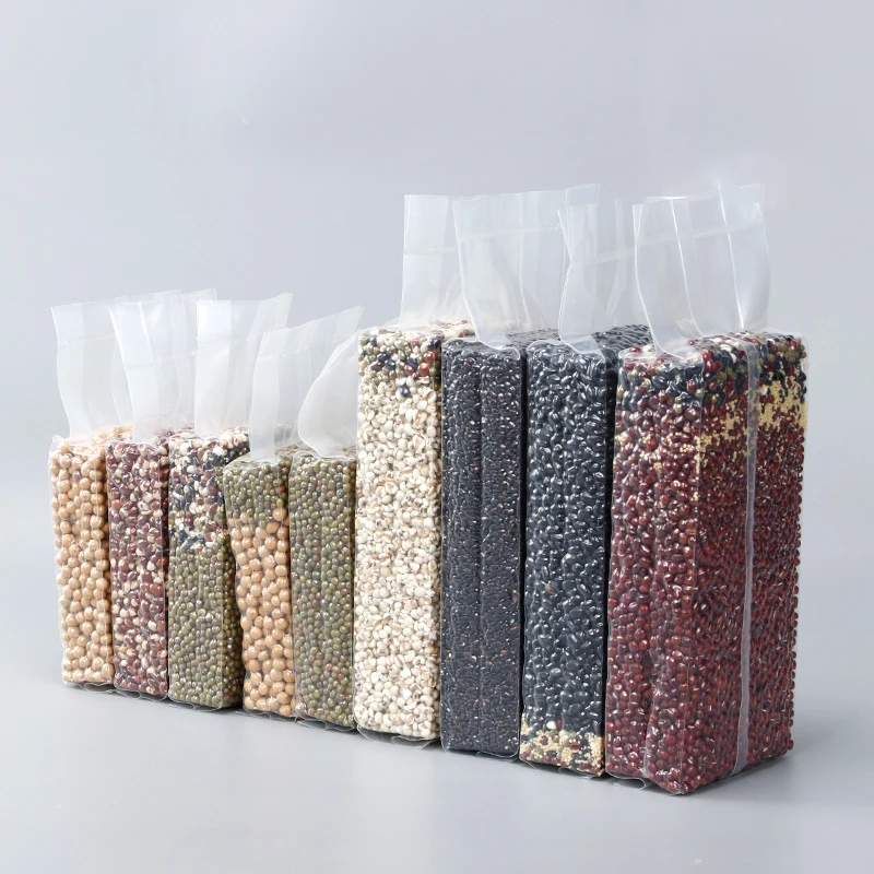 Clear Plastic Heat Sealable Rice Brick Food Packaging Vacuum Bag For ...