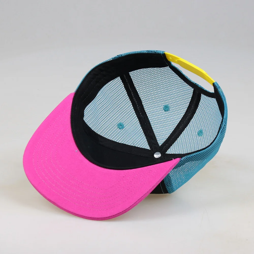 High Quality Sublimation Foam And Mesh Kid Flat Billed Baseball Trucker ...