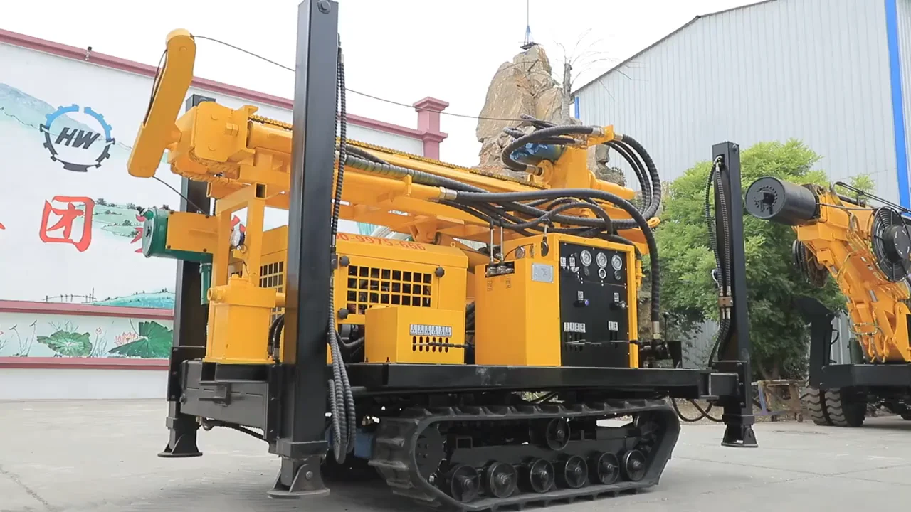 Track-mounted Water Well Drilling Rig Deep Ground Crawler Drilling Rig ...