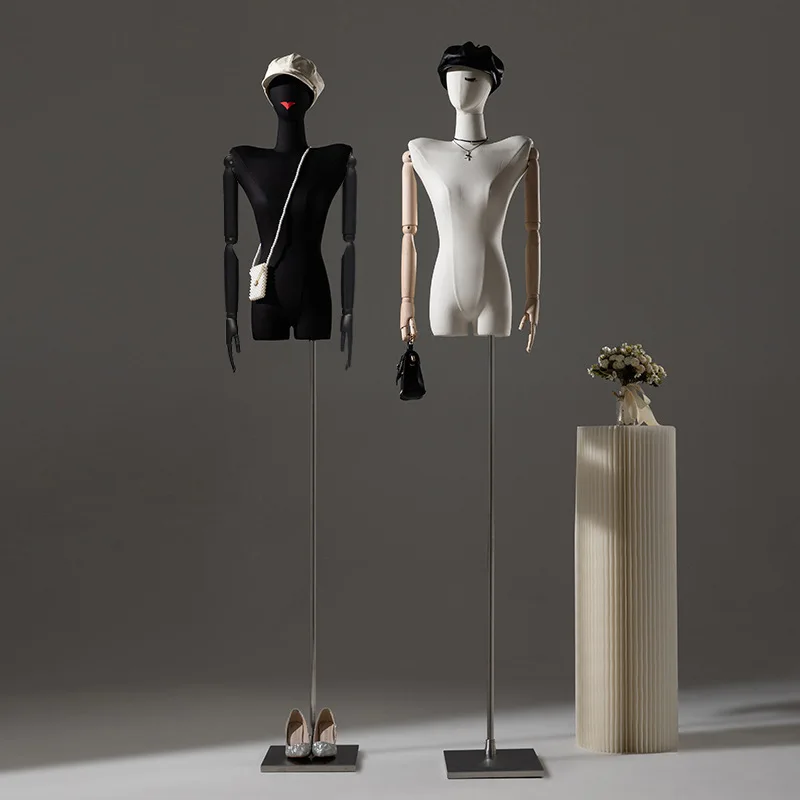 Clothing Store Shoulder Mannequin Female Large Flat Shoulder Shop Upper ...