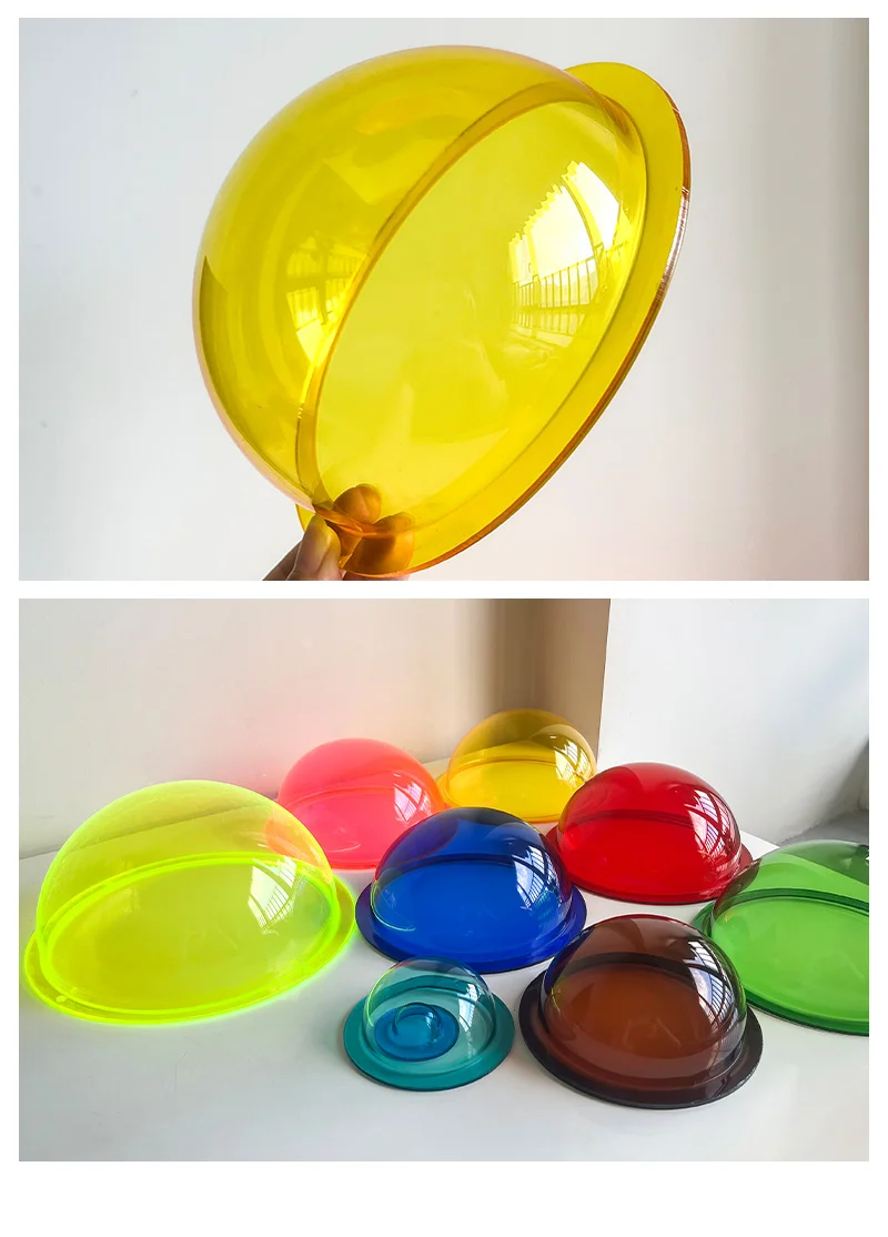 Acrylic Dome Transparent Plastic Hemispherical Indoor/outdoor ...