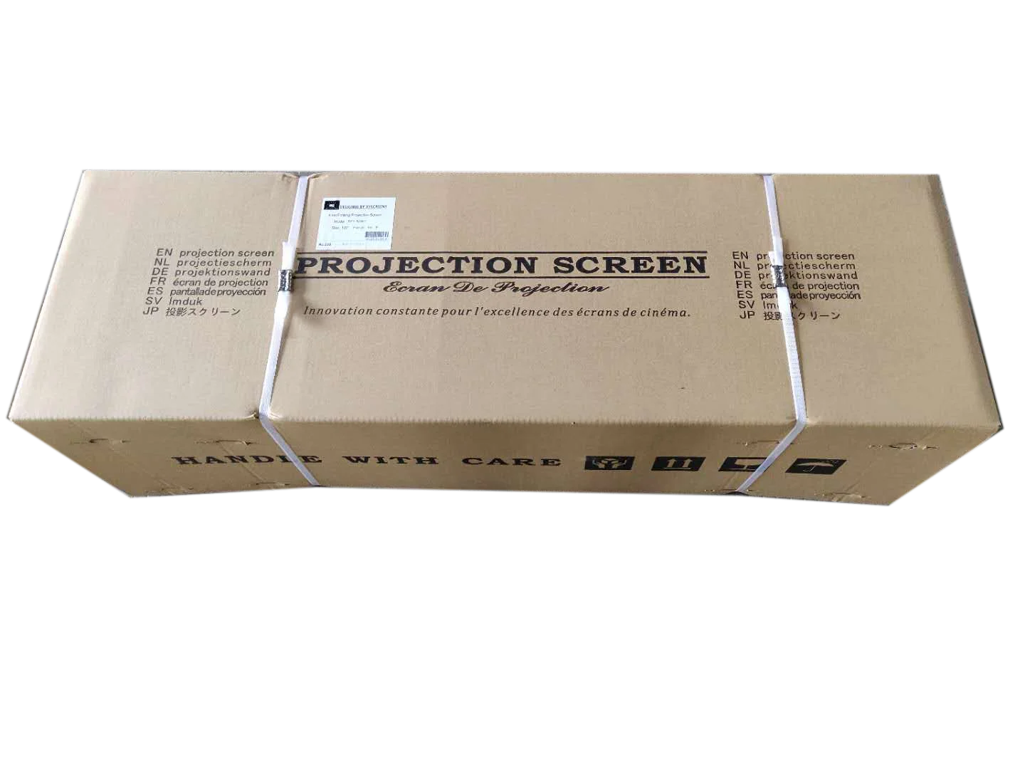 180 Inch Portable Projector Screen Outdoor Fast Fold Floor Stand Front ...