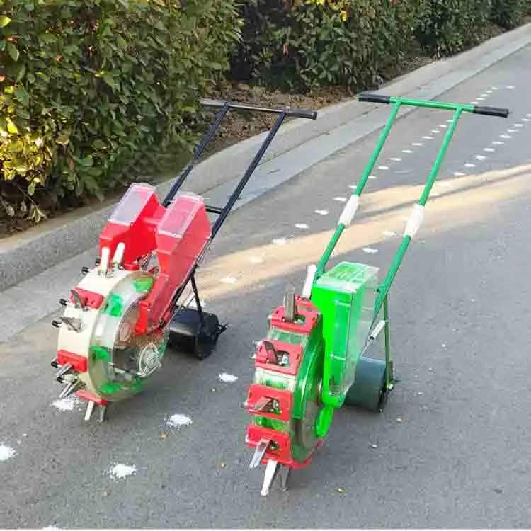 Multi Functional Hand Push Corn Soybean Seeder with Fertilizer Single Row Manual Maize Seeder ...