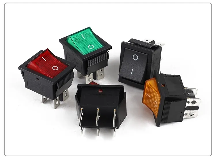 Mini Boat Rocker Switch Kcd4 Dpst 4pin On-off 16a 250v/20a 125v 4 Pin ...