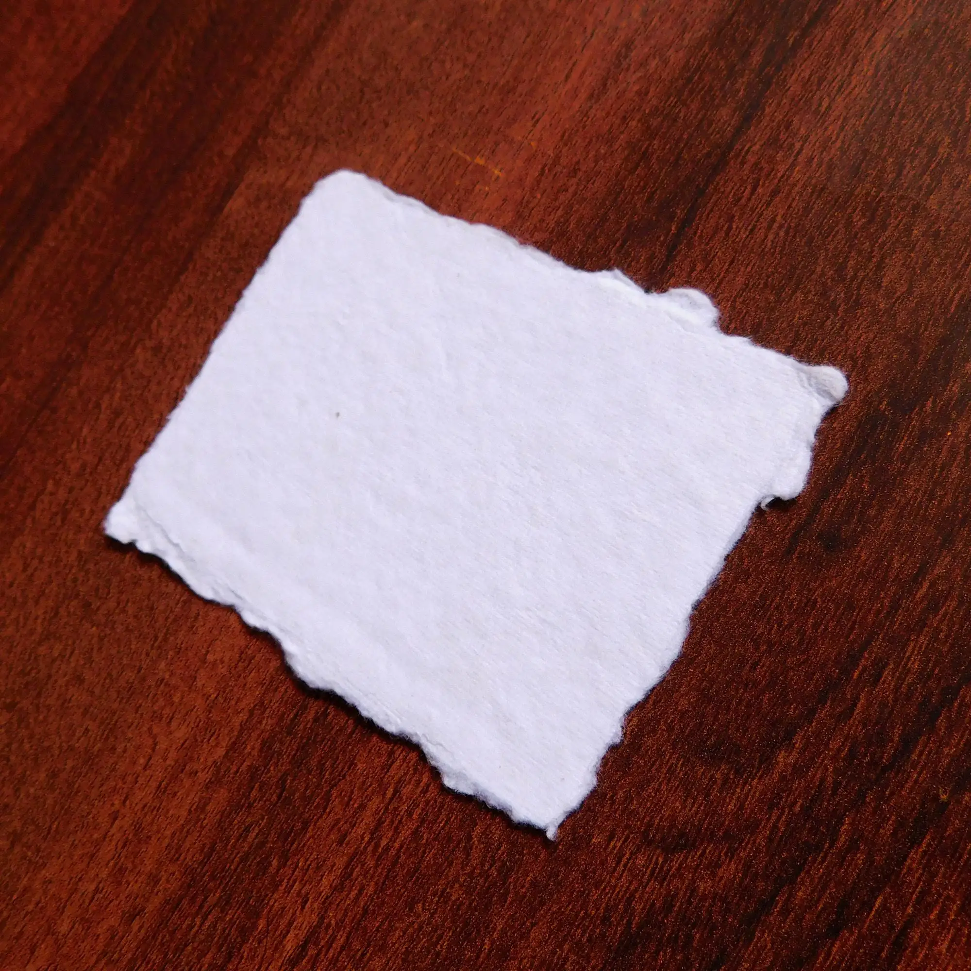 Natural White Deckle Edge Blank Paper 100% Handmade Cotton Rag Paper ...