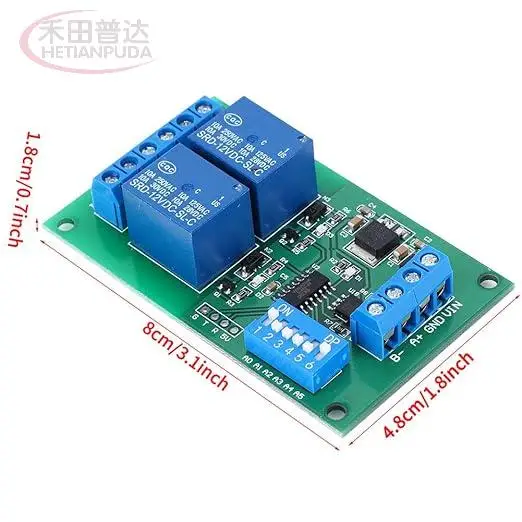 CE035 Relay Module - 2 Channel RTU with Dual Command Input