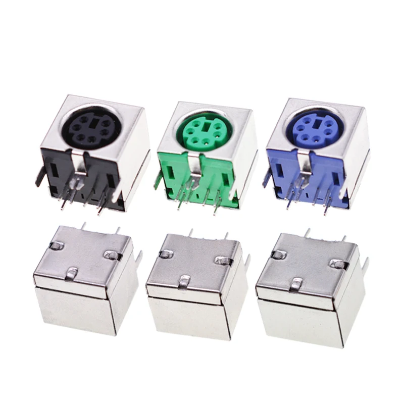 Din-603 Ps2 Socket Circular Din Jack Connector 6pins Contact Cores Mdc ...