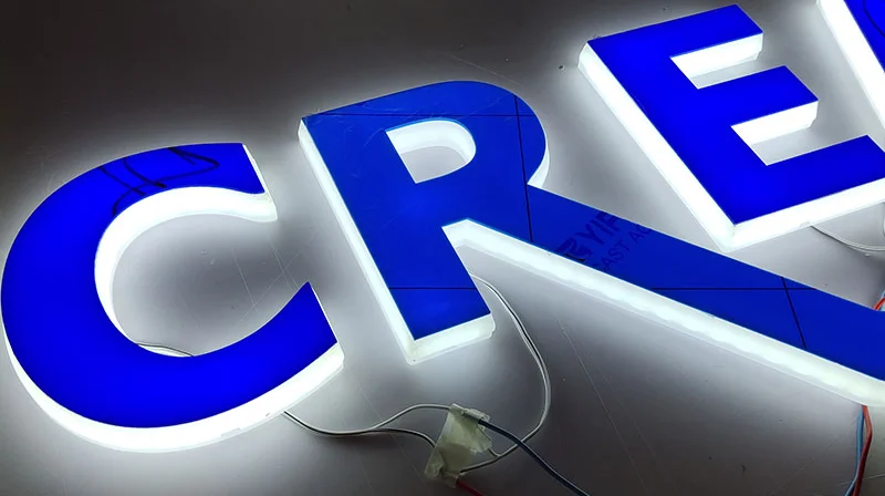 Factory Custom Indoor Acrylic Frontlit Led Letters On Track Signage Led ...
