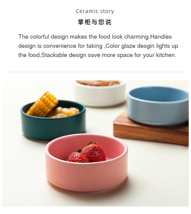 Mini Round Stackable Restaurant Hotel Ceramic Porcelain 3.5 Inch Deep ...