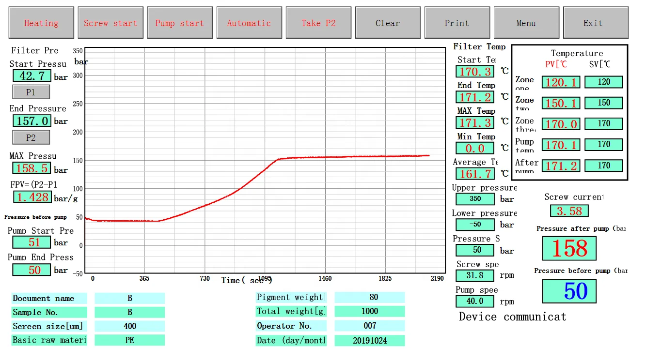 Fpv Tester Precision Filtration Pressure Value Machine