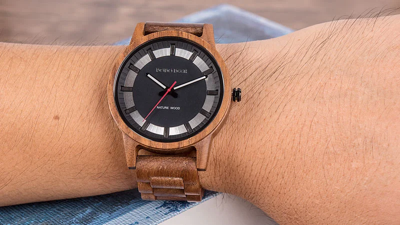 Dodo Deer Men's Wood Watch Oem Retro Simple Style Luminous Quartz ...