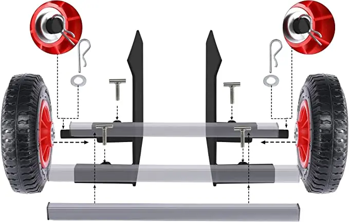 Heavy Duty Panel Dolly, with Wheels for Drywall Sheet Heavy Appliance ...