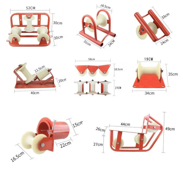 Underground Single Cable Laying Guide Roller with Aluminum/nylon Wheel