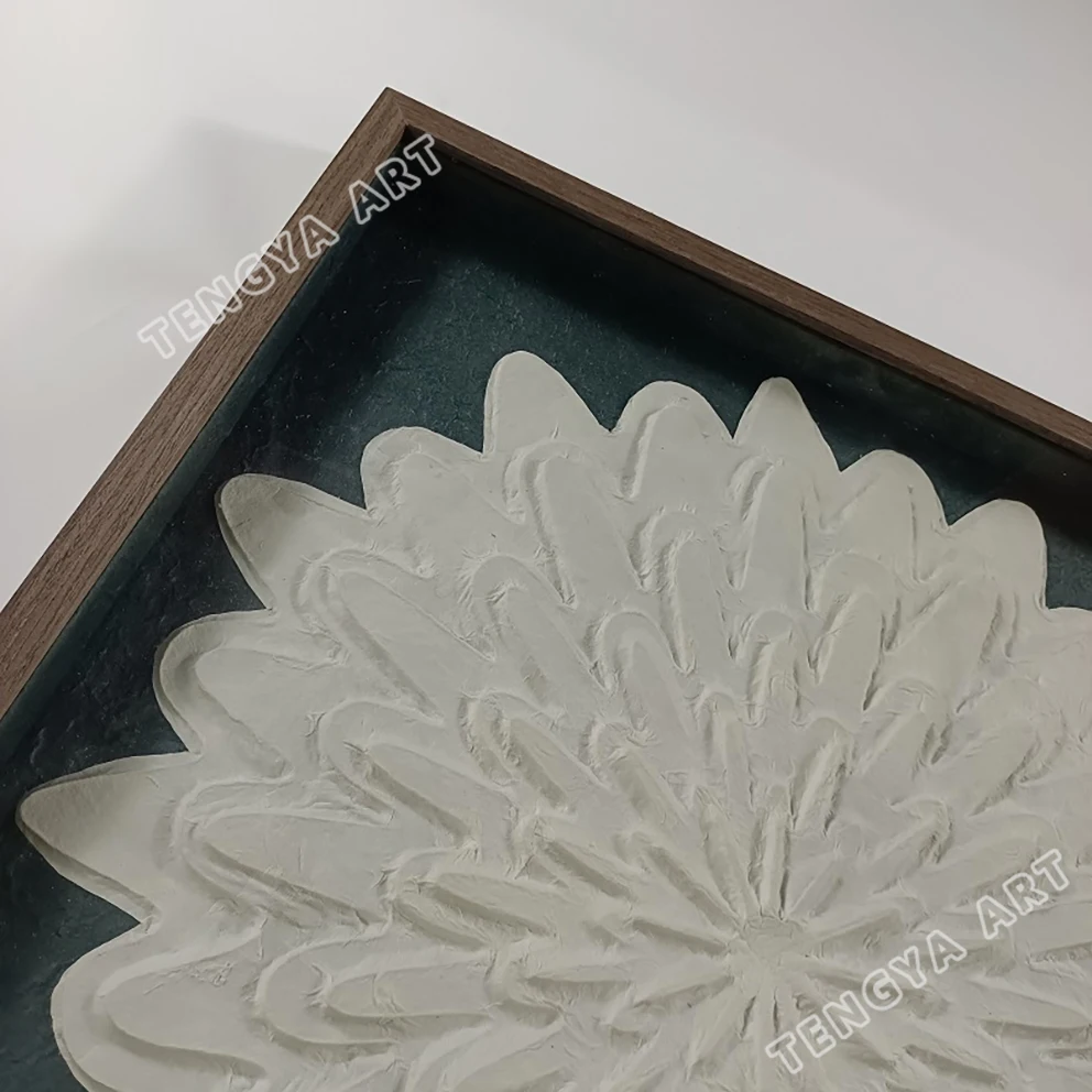 Handmade Paper Flower Wall Art Frame Home Wall Decoration Handmade ...