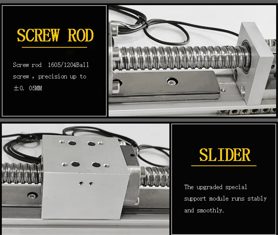 X-Y Linear Cnc Kit Cross Slide Table Xy Table Linear Guide Module ...