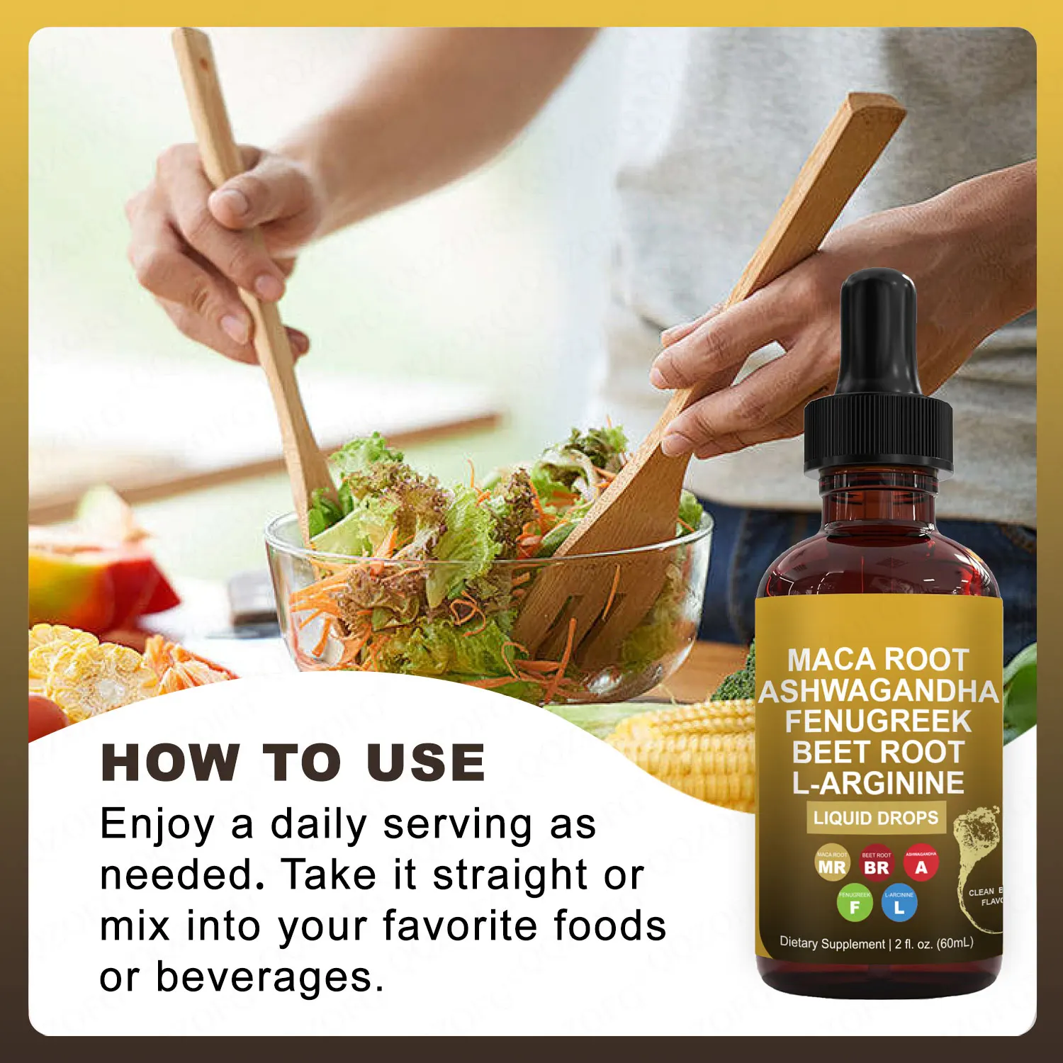 Organic Maca Root Ashwagandha Beet Root L-Arginine Liquid Drops ...