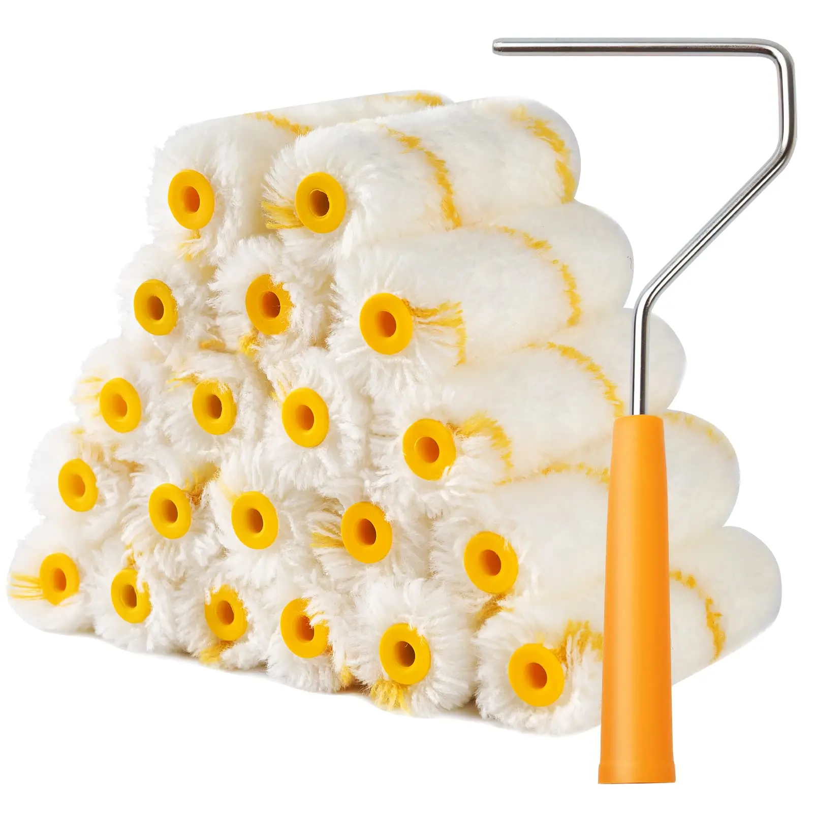 4" Paint Roller & Parts Decorative Rollers for Painting Mini Paint ...