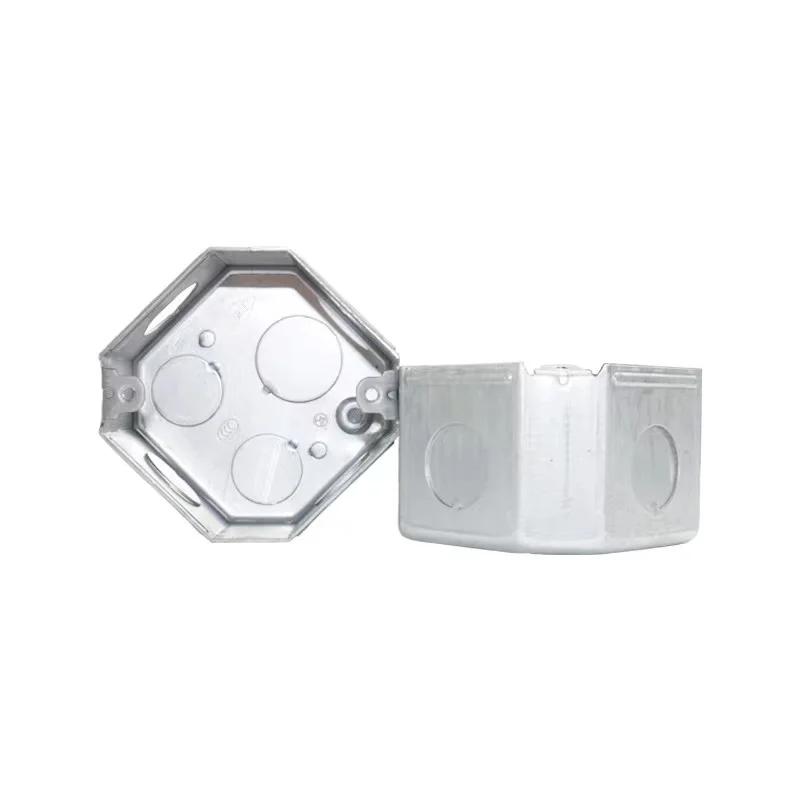 Galvanized Steel Box Fire Rated Gi Metal Back Box Electrical Metal ...