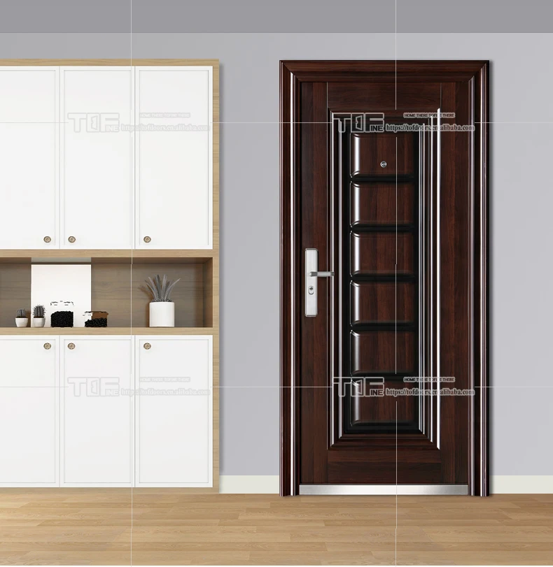 Wood Grain Entrance Interior Gate Door Iron Gate Models Iso Certificate ...