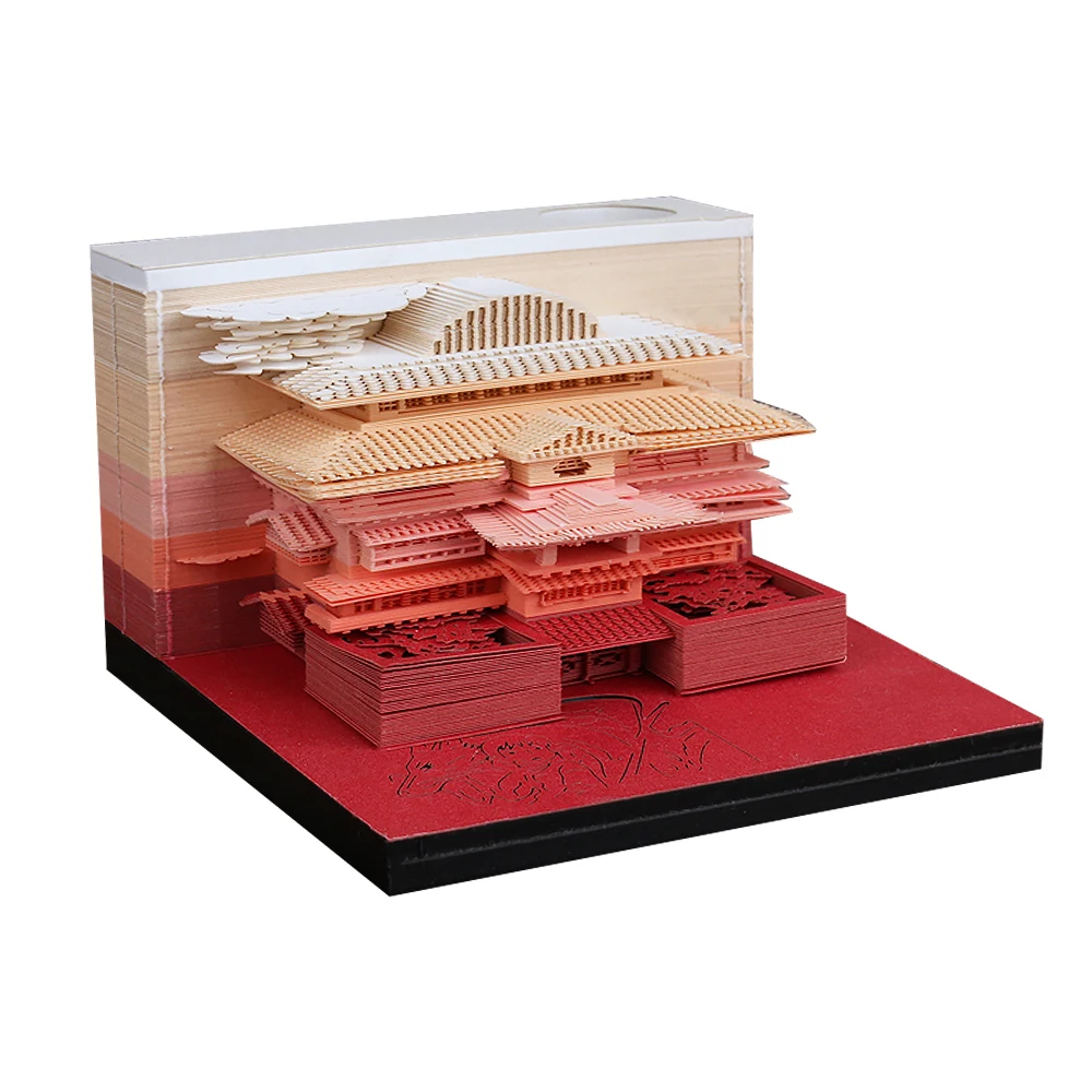 Spirited Away Paper Craft 3d Memo Pad Cube Collection Building Block ...
