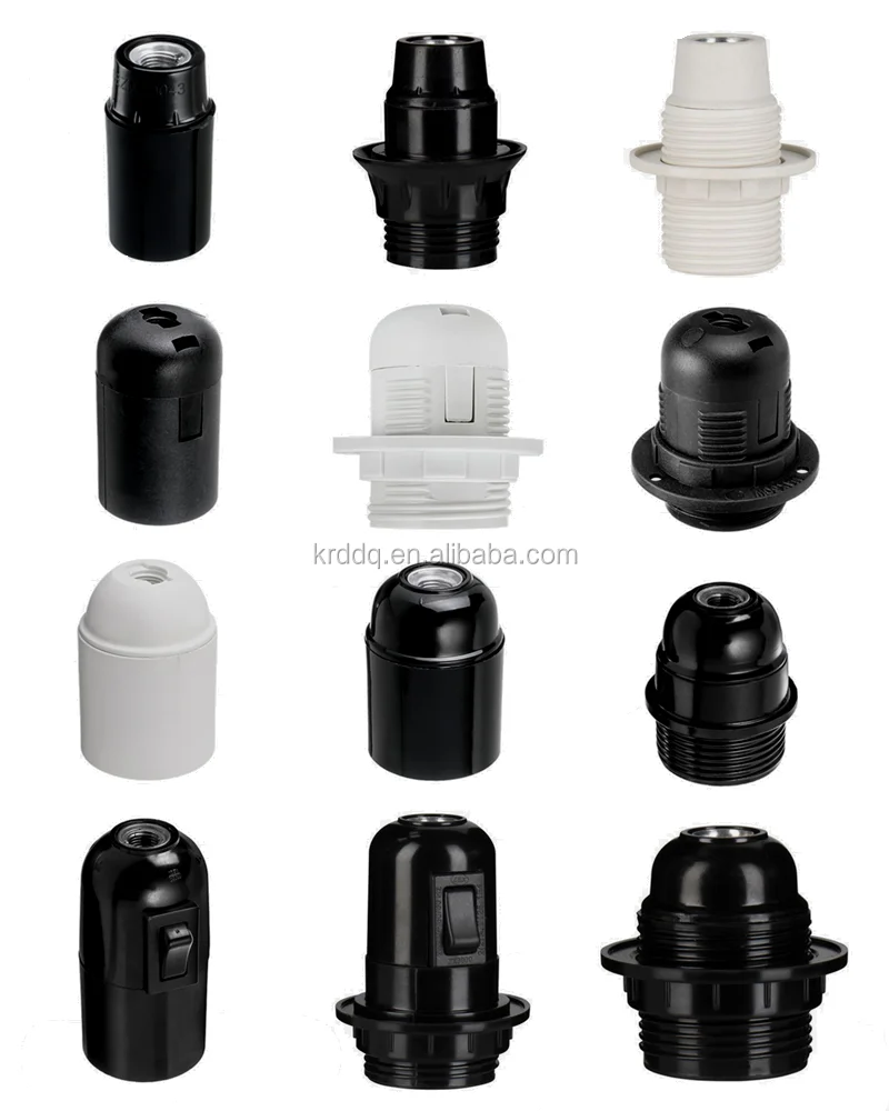 E17 Porcelain Lamp Holder E14 Ceramic Lamp Socket E10 E12 Bulb Holder ...
