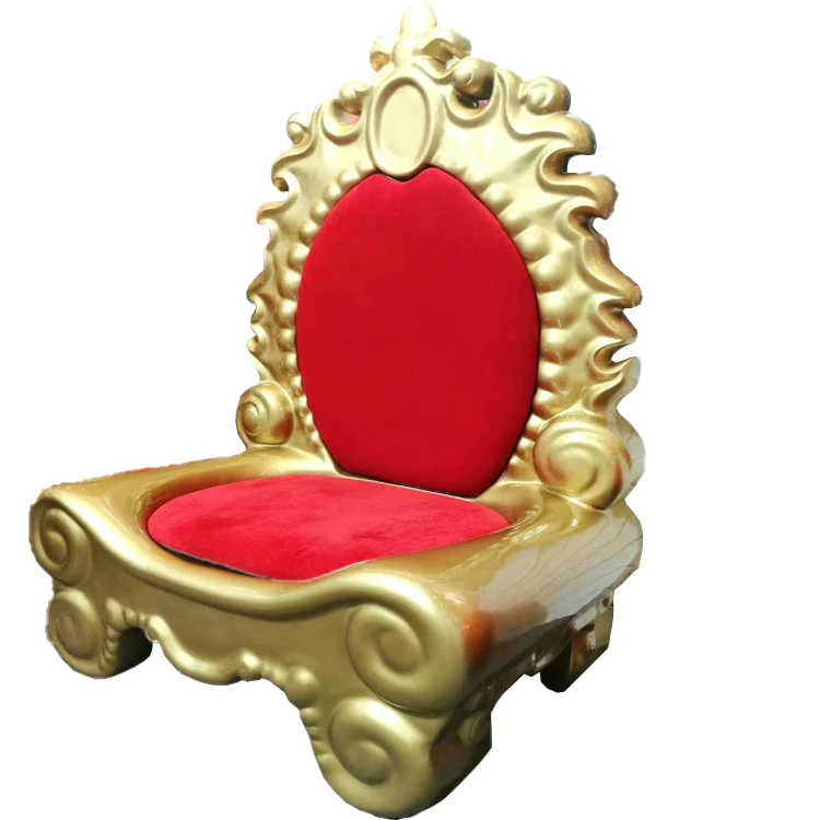 Large Fiberglass Christmas King Throne Chair for Santa Set