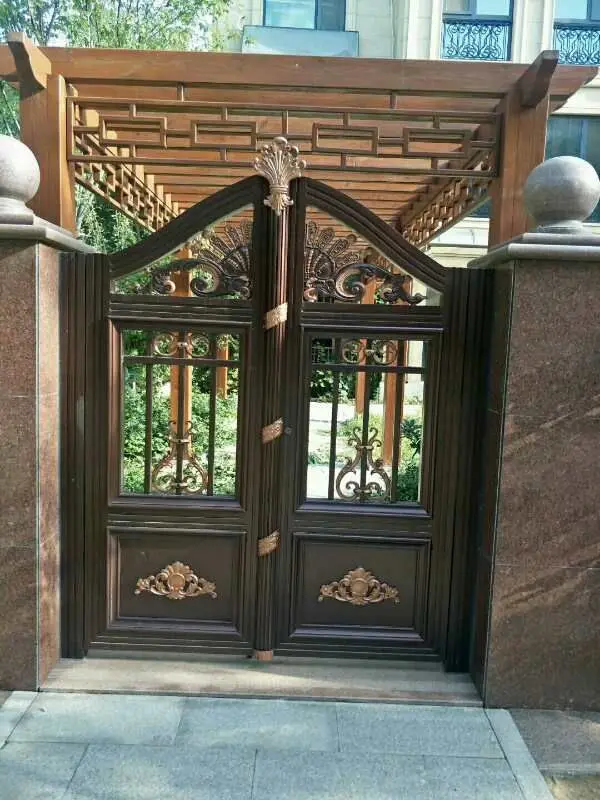 Aluminium Main Gate Designs Of Retractable Gate For Security Qg L1726 ...