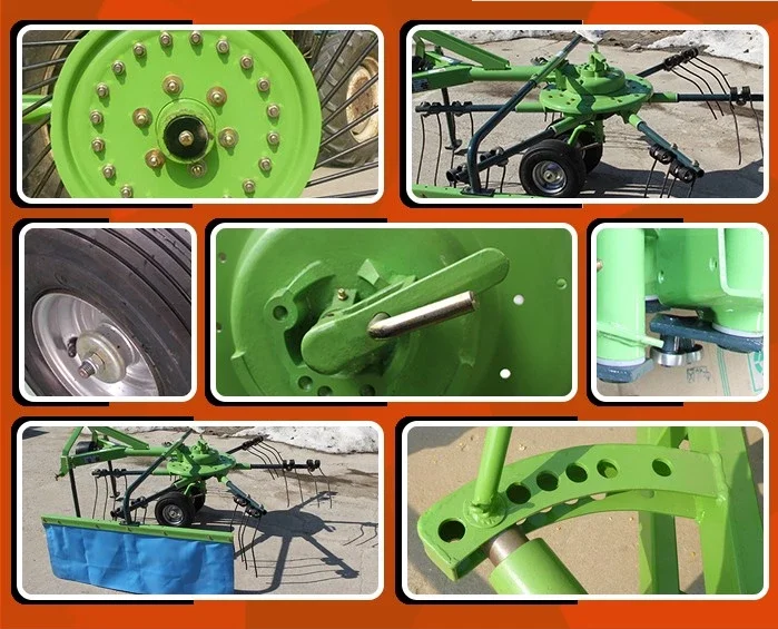 Tractor Pto Driven 5m 9lxdx -5 Double Rotary Hay Rake For Sale - Buy ...