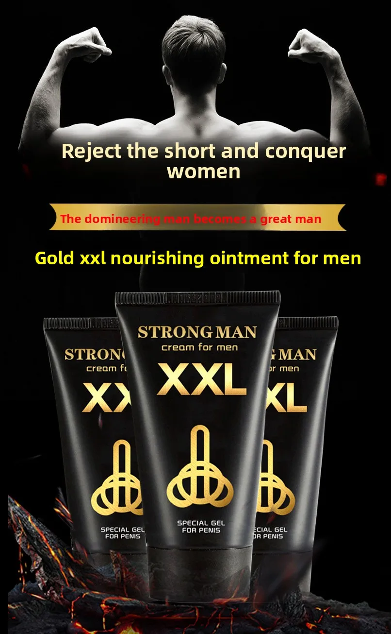 STRONGMAN Gold QTTO Brand Nourishing Gel Male Penis Massage Exercise ...