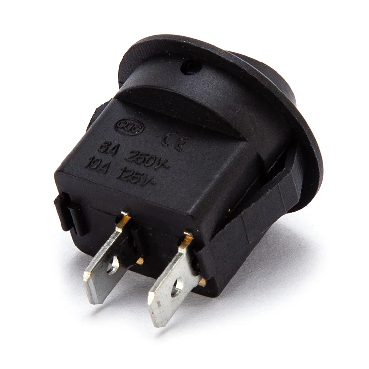 KCD1-106 T120 55 Dpdt 2 Pin Micro Round 12V Rocker Switch