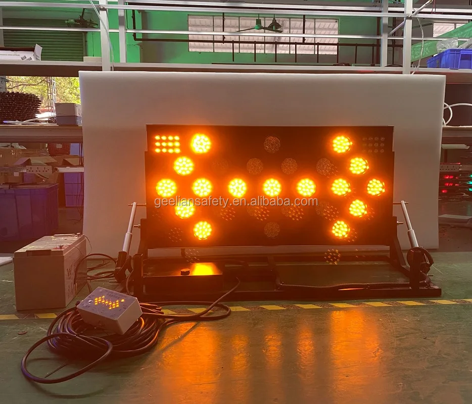 LED Arrow Board for Construction - Traffic Control Signal
