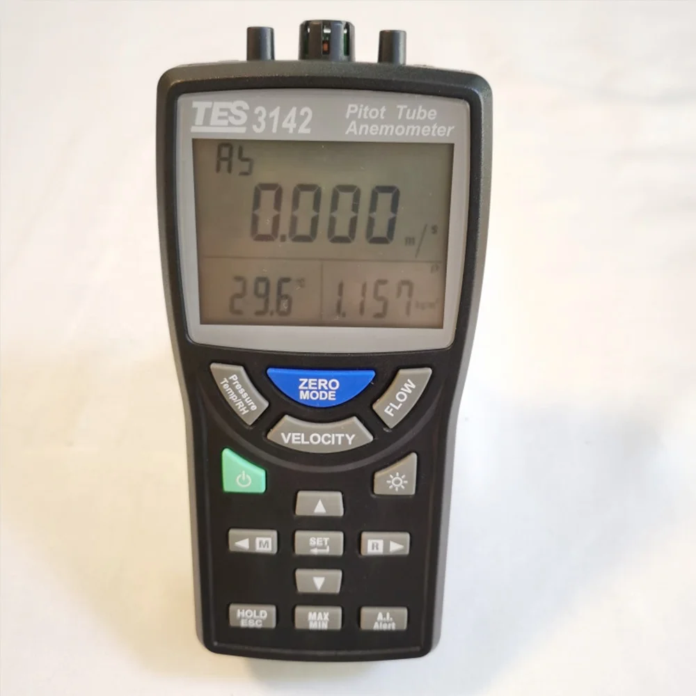 TES3142 Pitot Tube Anemometer - Fast, Accurate Measurements