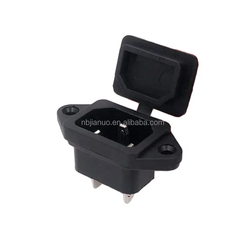 IEC 60320 C14 Connector with Waterproof Cover - Reliable & Durable