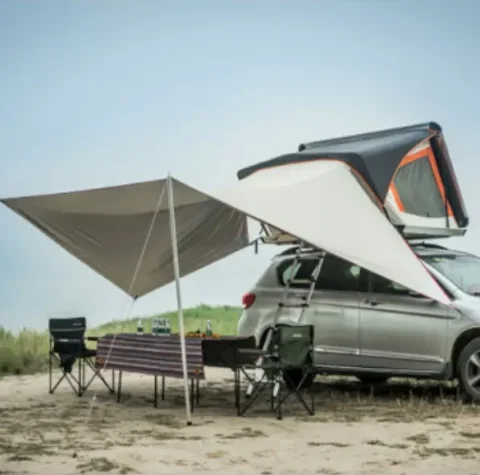 4wd Hard Aviation Aluminum Clamshell Roof Top Tent With Uv-resistant ...