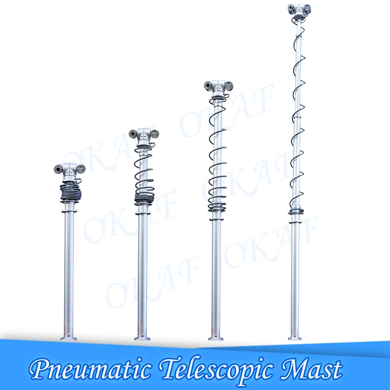 12m Pneumatic Telescoping Mast Tower with Wireless Control