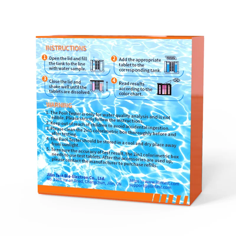 Rapid Dissolve Tablets Water test Kit Chlorine DPD 1 Phenol Red Pool ...