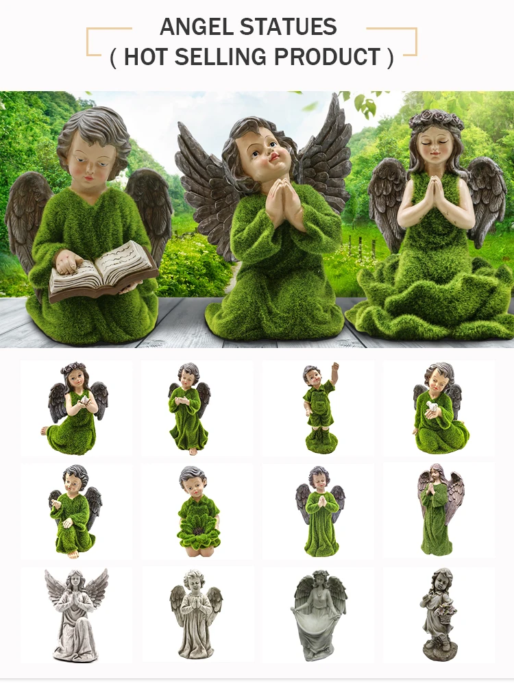 New Design Praying Decorative Resin Garden Angel,Wholesale Customized ...