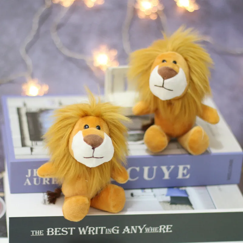 Adorable Little Lion Plush Keychain with Digital Printing