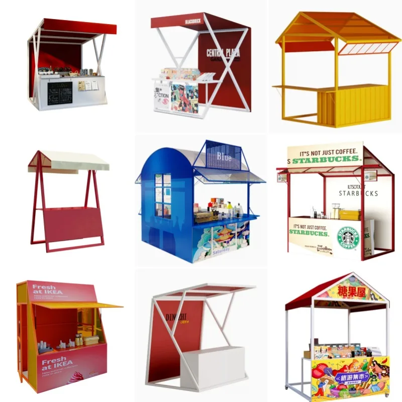 QIZHIYUN Commercial Stall Display Stands - Durable & Versatile