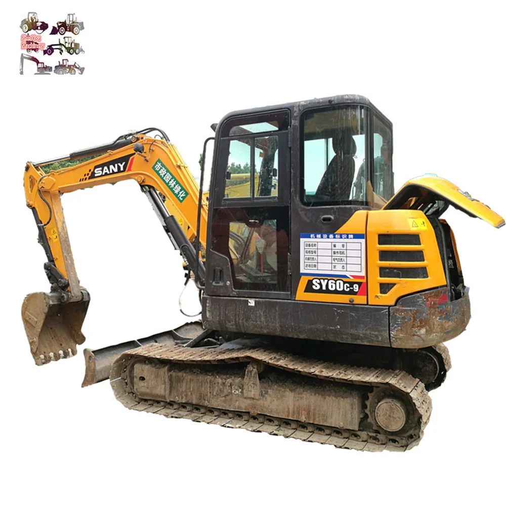 Used Sany Sy60 Excavator Sany 6 Ton Mini Excavator High Quality Low ...