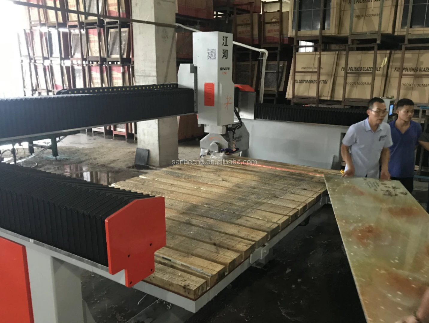 Pont A Vu La Découpeuse De Bloc De Granit Gq-3220a 45 Degrés Marbre ...