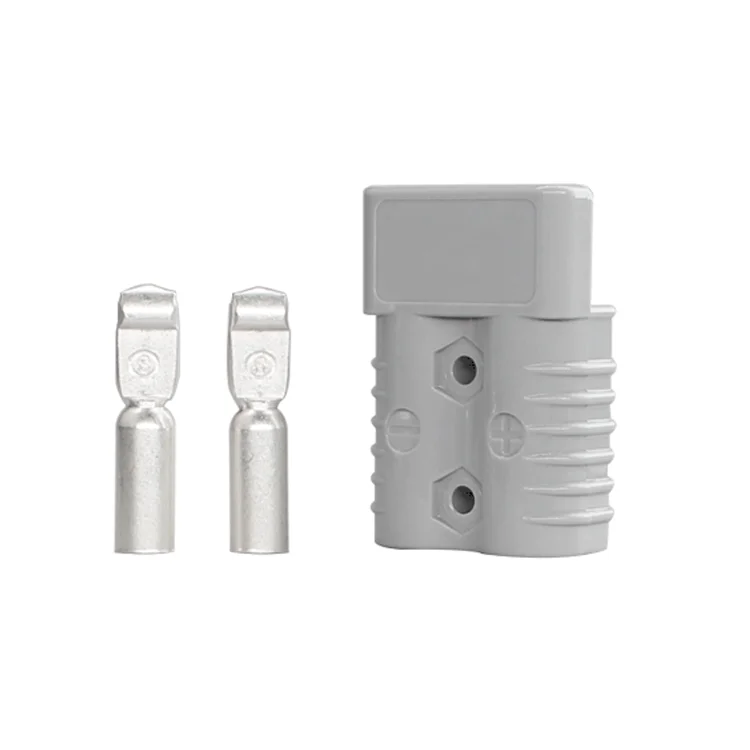 High Quality 2 Pin Dual Pole Grey External Battery 50AMP 600V Connector