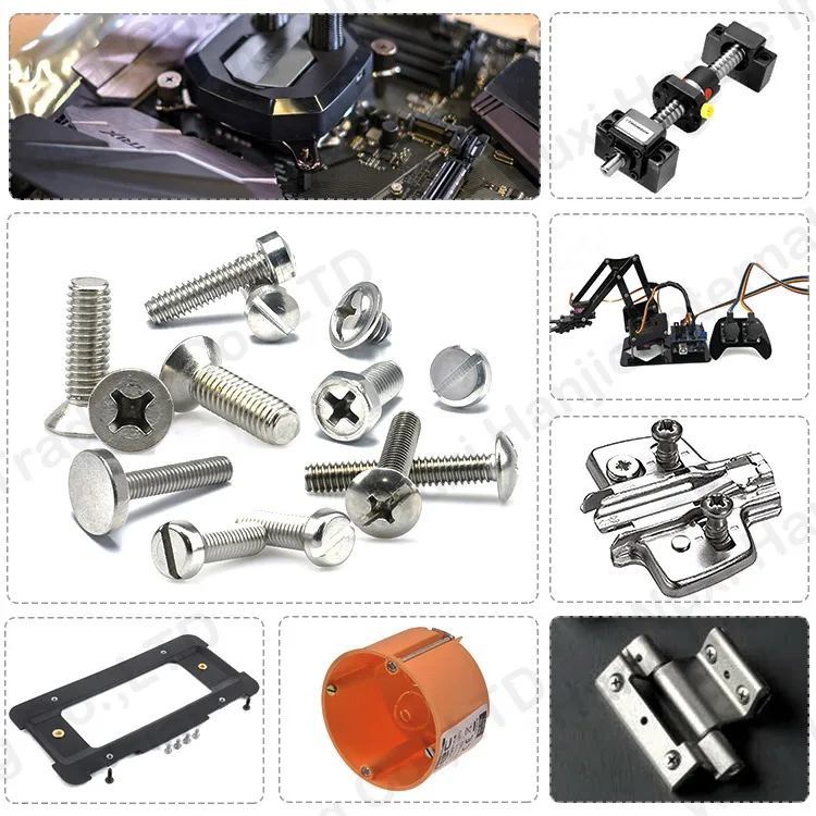 M2-M16 Stainless Steel Phillips Slot Csk Flat Pan Head Machine Screw