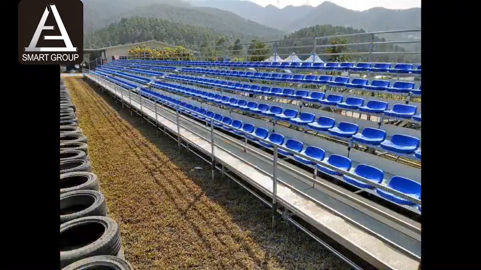 Temporary Grandstand Seating System Stadium Metal Demountable Tribune ...