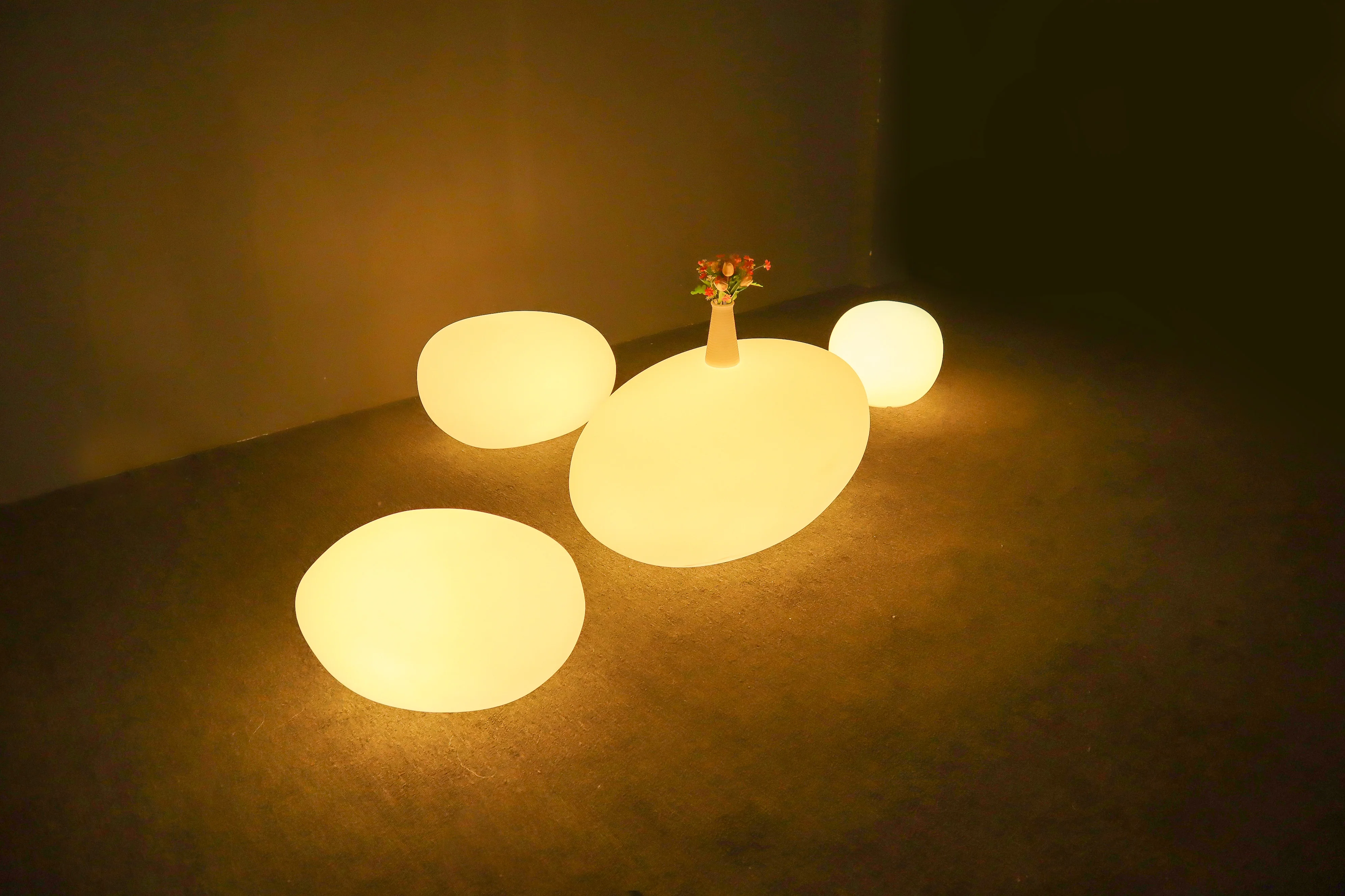 Outdoor Bench Set - Modern, Illuminated Garden Furniture