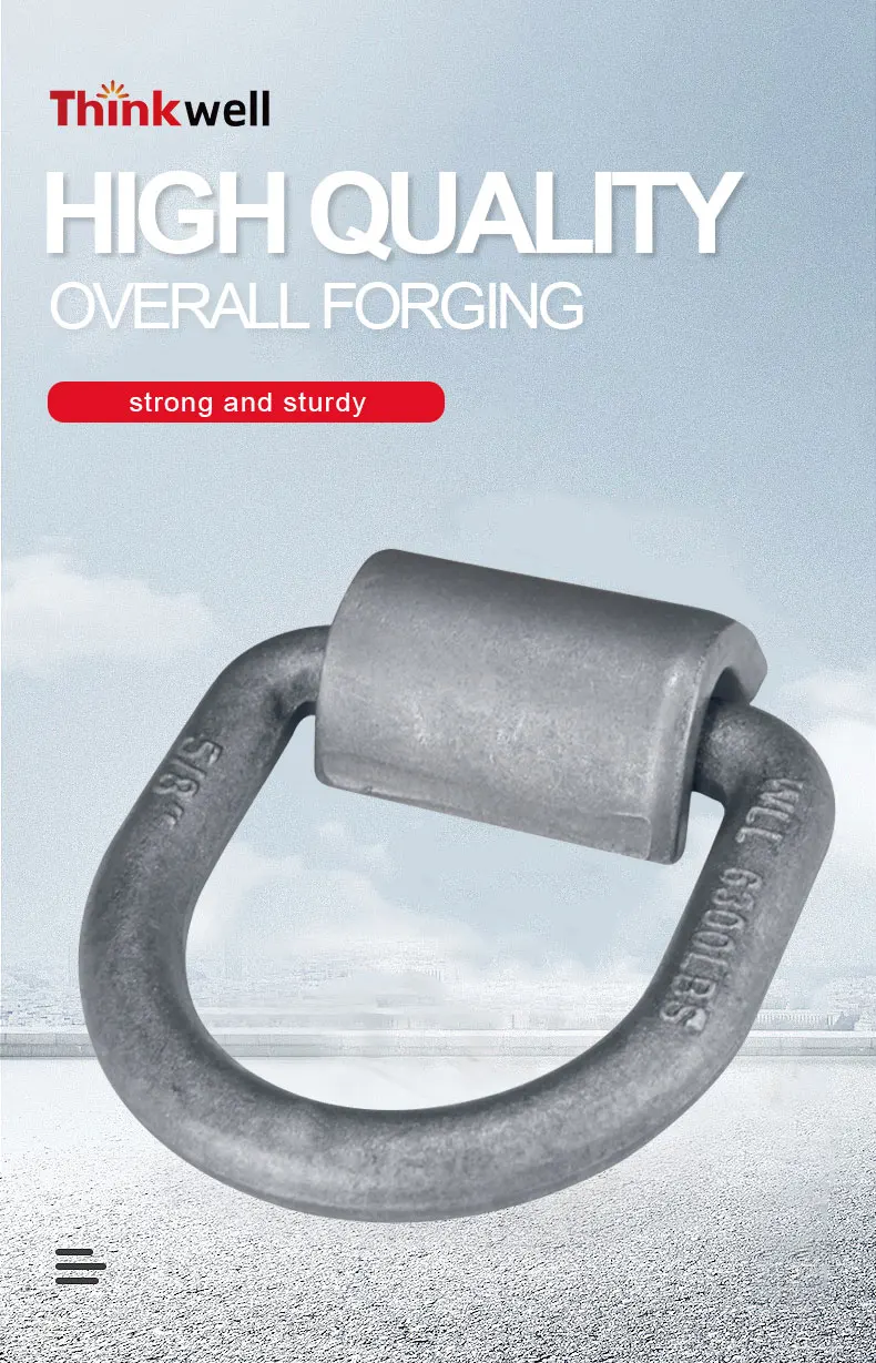 Welded Metal D Ring For Lashing - Buy Welded D Ring,Metal D Ring,D Ring ...